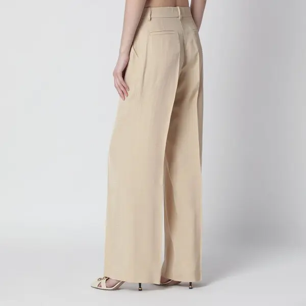 P.a.r.o.s.h Champagne Viscose Trousers