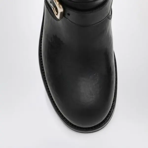 Dolce & Gabbana Leather Buckled Boots