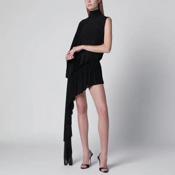 FRANCESCO MURANO Asymmetric Hem Turtleneck Dress