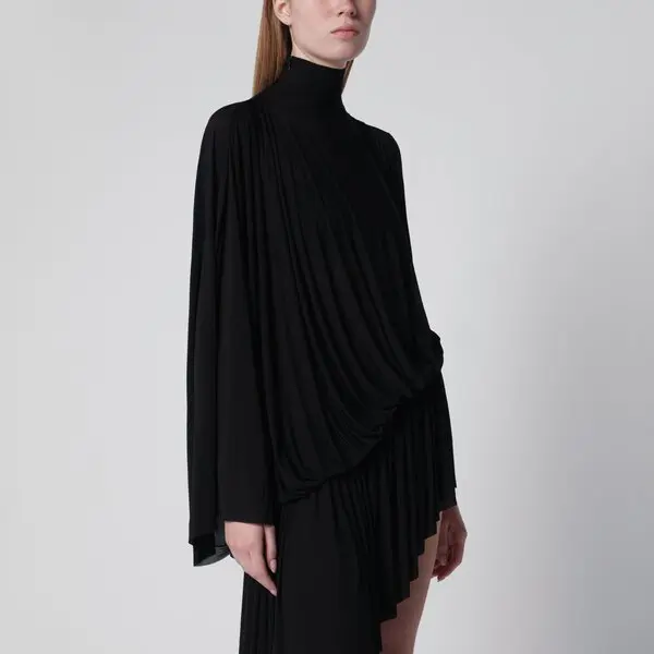 FRANCESCO MURANO Asymmetric Hem Turtleneck Dress