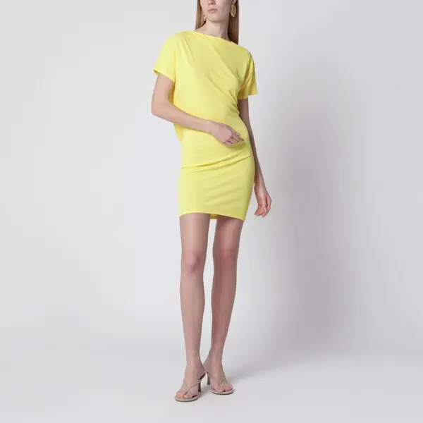 Jacquemus Mistral Viscose Jersey Dress - Yellow