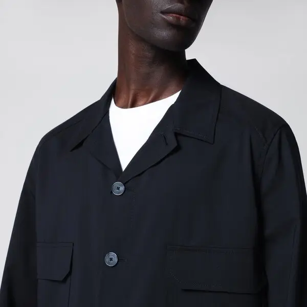 SANTANIELLO Wool-blend Overshirt Jacket