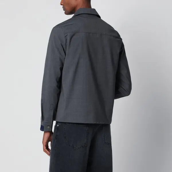 SANTANIELLO Wool-blend Zip-up Jacket