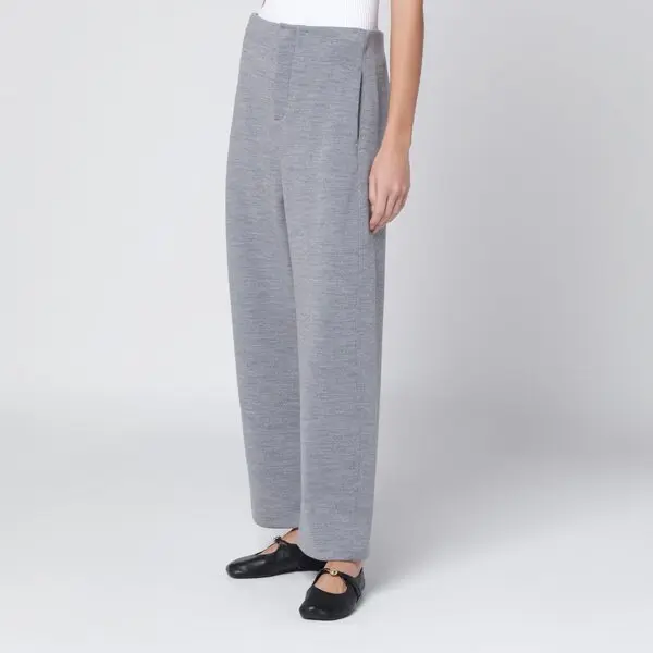 Max Mara Wool-cotton Blend Cropped Trousers