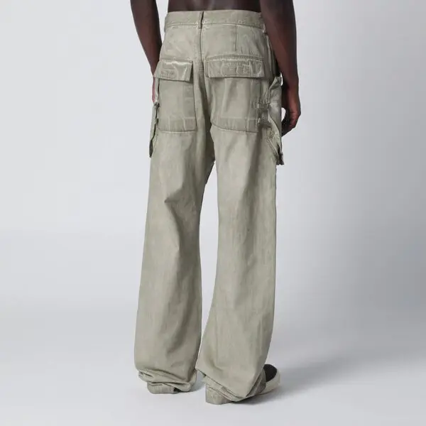 Rick Owens Sand Vintage-effect Cargo Trousers - Beige