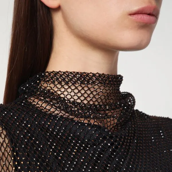 Sportmax Sleeveless Mesh Mini Dress