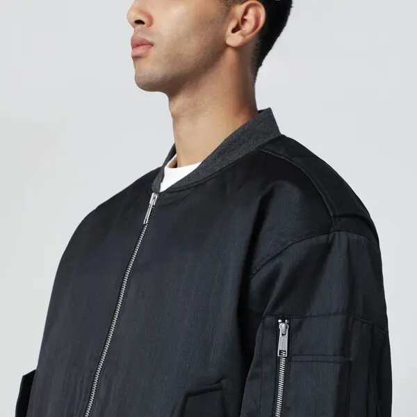 ENTIRE STUDIOS Wool-blend Zip Bomber Jacket