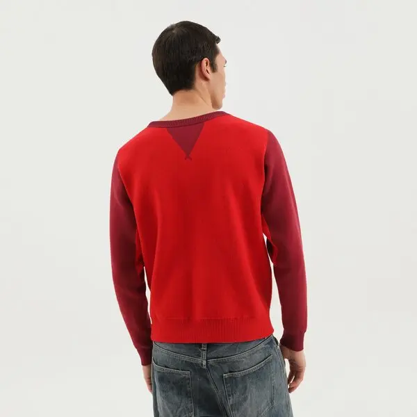 1989 STUDIO Color Block Crew Neck Sweater