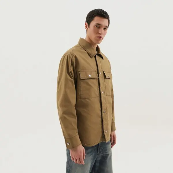 1989 STUDIO Kaki Shirt-jacket With Pockets
