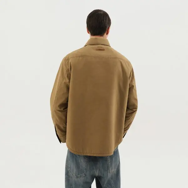 1989 STUDIO Kaki Shirt-jacket With Pockets