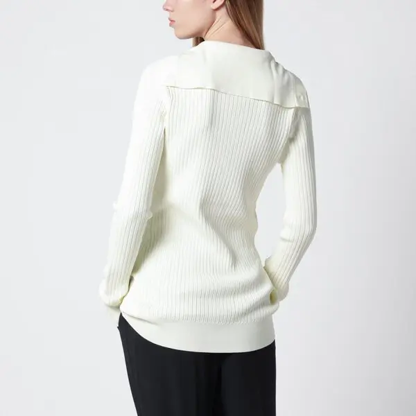 ENTIRE STUDIOS Ribbed Knit Henley Top