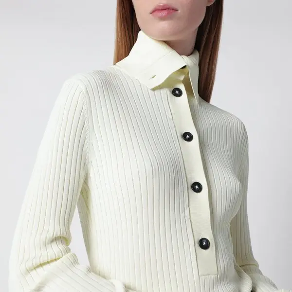 ENTIRE STUDIOS Ribbed Knit Henley Top