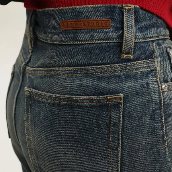 1989 STUDIO Stone Washed Denim Pants