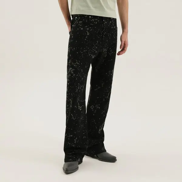 1989 STUDIO Rhodesian Spot Denim Trousers - Grey