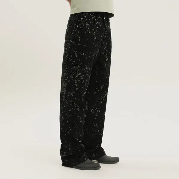 1989 STUDIO Rhodesian Spot Denim Trousers - Grey