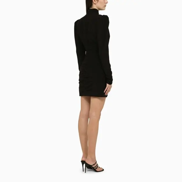 Alessandra Rich Draped Silk Minidress