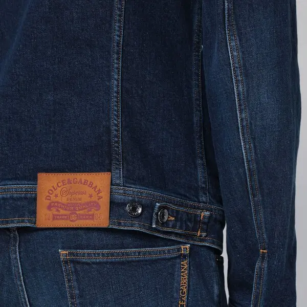 Dolce & Gabbana Cotton Denim Jacket With Light Wash