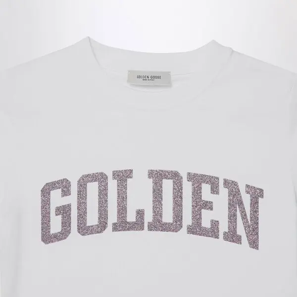 GOLDEN GOOSE Glitter Logo T-shirt