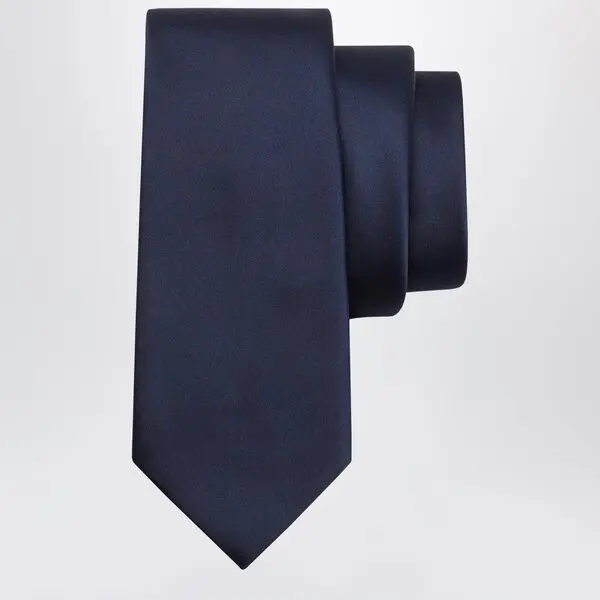 FERRAGAMO Silk Neck Tie - Blue