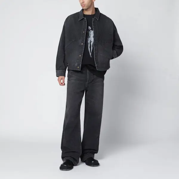 Fear Of God Washed Effect Cotton Denim Jeans