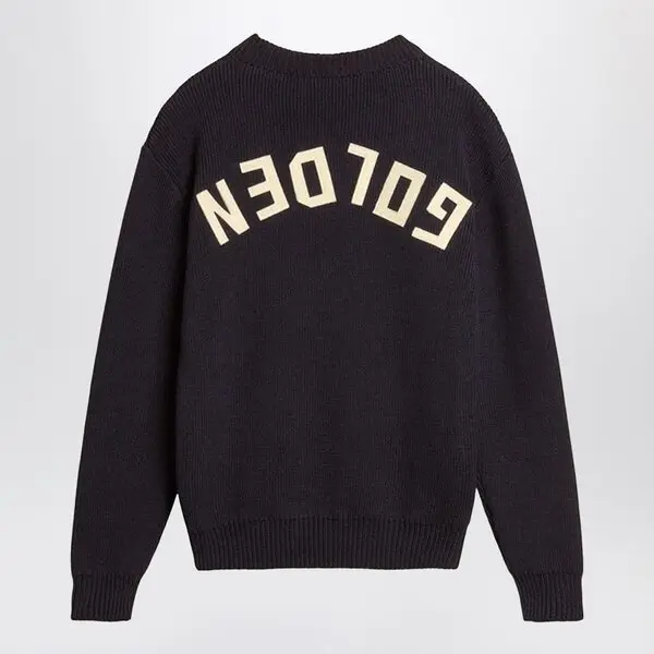 GOLDEN GOOSE Navy Cotton Sweater