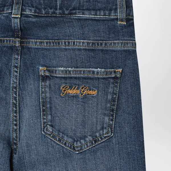 GOLDEN GOOSE Dark Washed-out Jeans