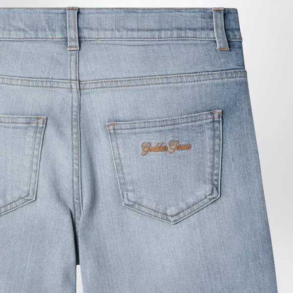 GOLDEN GOOSE Straight Leg Jeans With Logo Embroidery