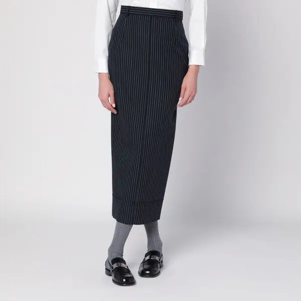 Thom Browne Pinstriped Pencil Skirt