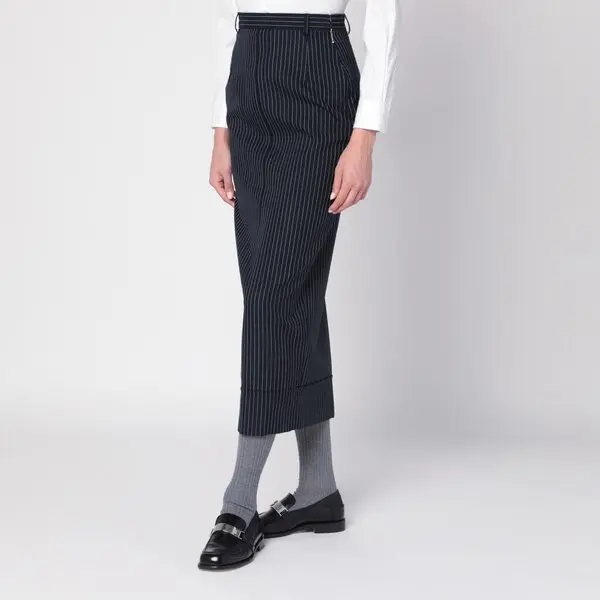 Thom Browne Pinstriped Pencil Skirt
