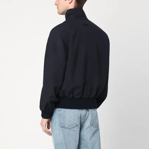 Fear Of God Navy Virgin Wool Zip Jacket
