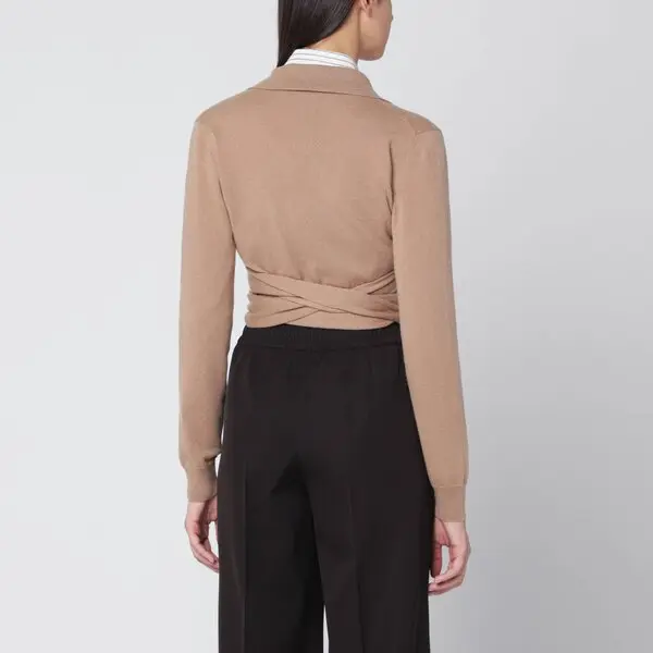 Dolce & Gabbana Cashmere Wrap Cardigan - Beige