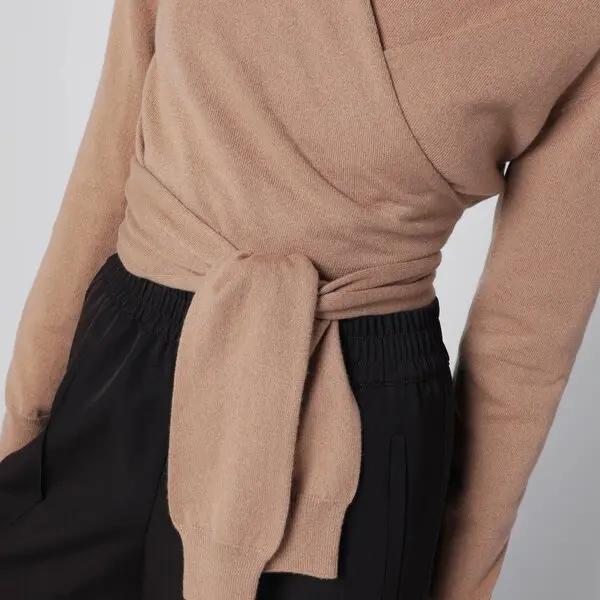 Dolce & Gabbana Cashmere Wrap Cardigan - Beige