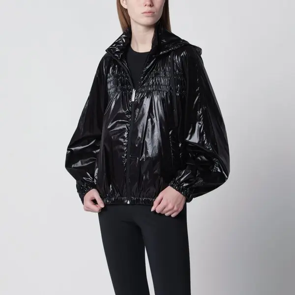 Herno Shiny Nylon Jacket With Removable Hood