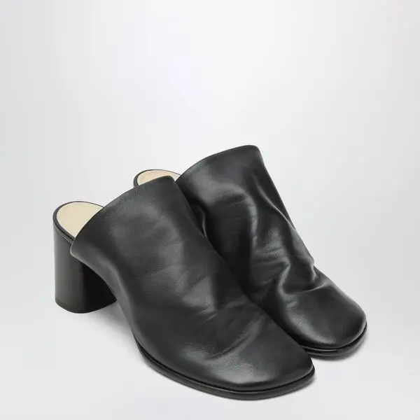 LEMAIRE Lambskin Block Heel Mules