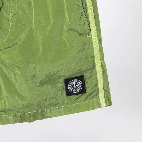 Stone Island Lime Yellow Nylon Swimsuit