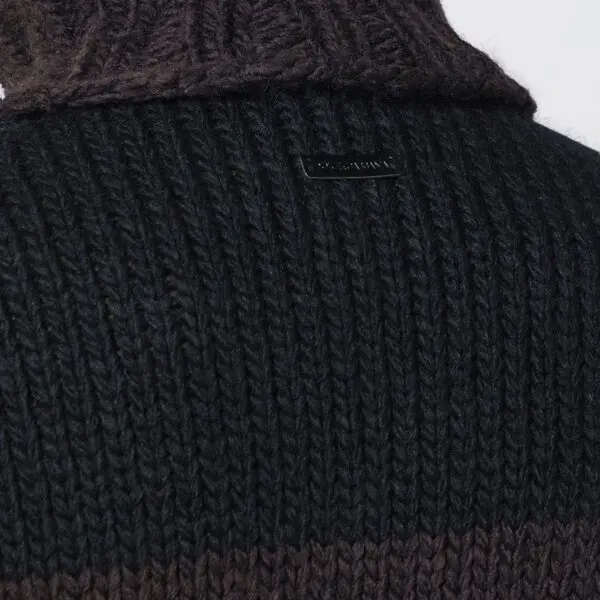 Dolce & Gabbana Striped Wool-blend Turtleneck Sweater