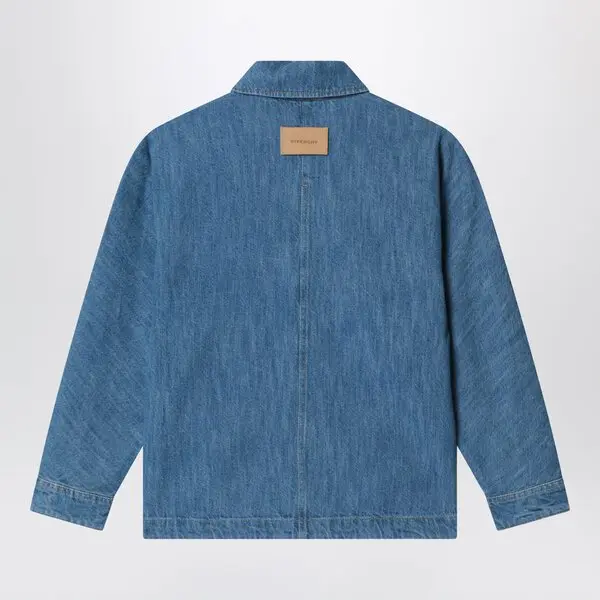 Givenchy Embroidered Logo Denim Shirt