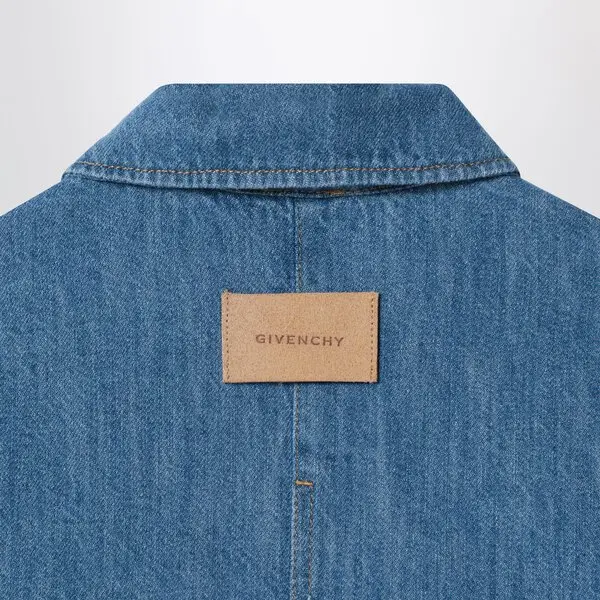 Givenchy Embroidered Logo Denim Shirt