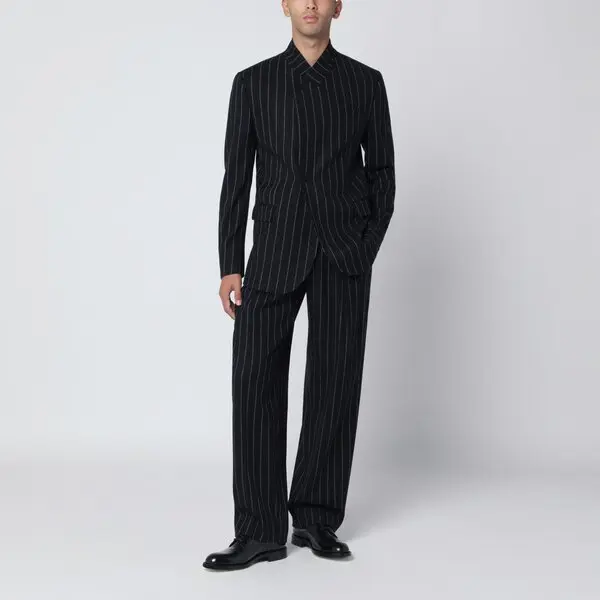 Dolce & Gabbana Striped Wool-blend Trousers