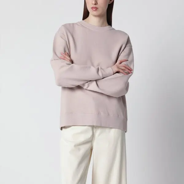 GOLDEN GOOSE Cotton Crewneck Sweatshirt With Double Star Logo
