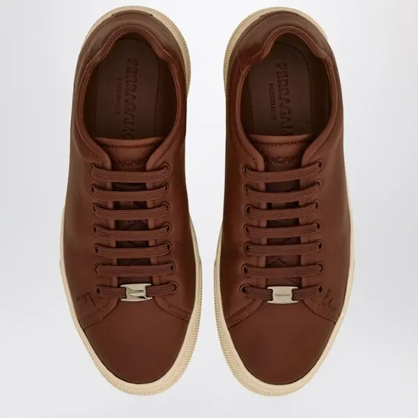 FERRAGAMO Low-top Calfskin Sneakers