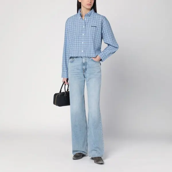HAIKURE Light Washed Wide Jeans