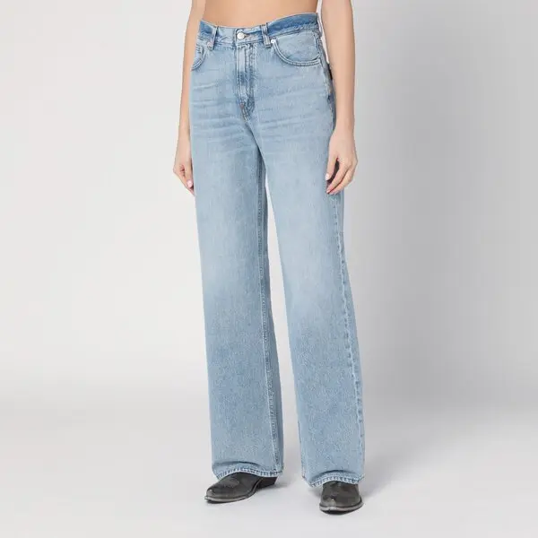 HAIKURE Light Washed Wide Jeans