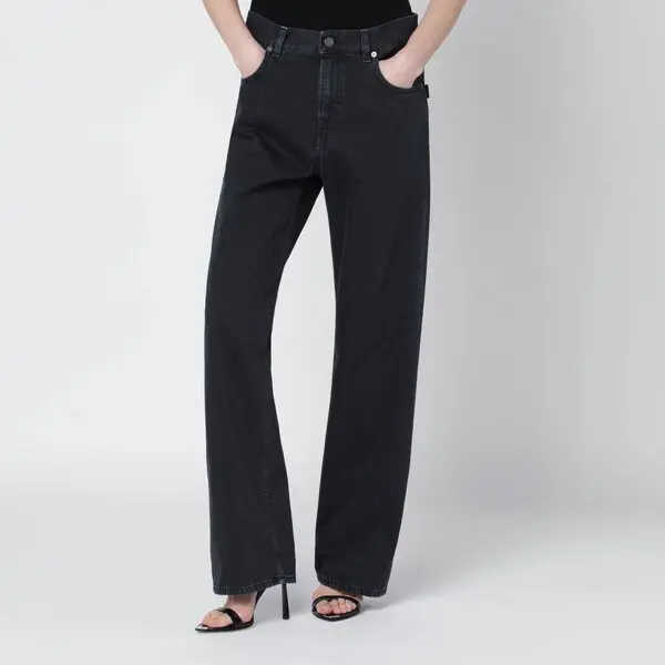 HAIKURE Charcoal Wide-leg Jeans