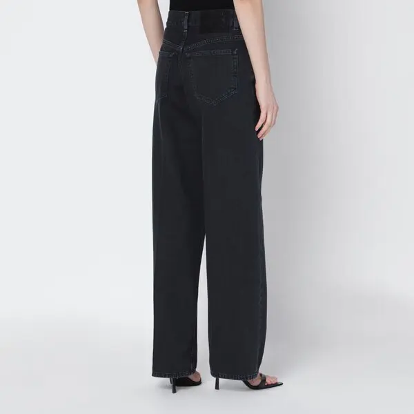 HAIKURE Charcoal Wide-leg Jeans