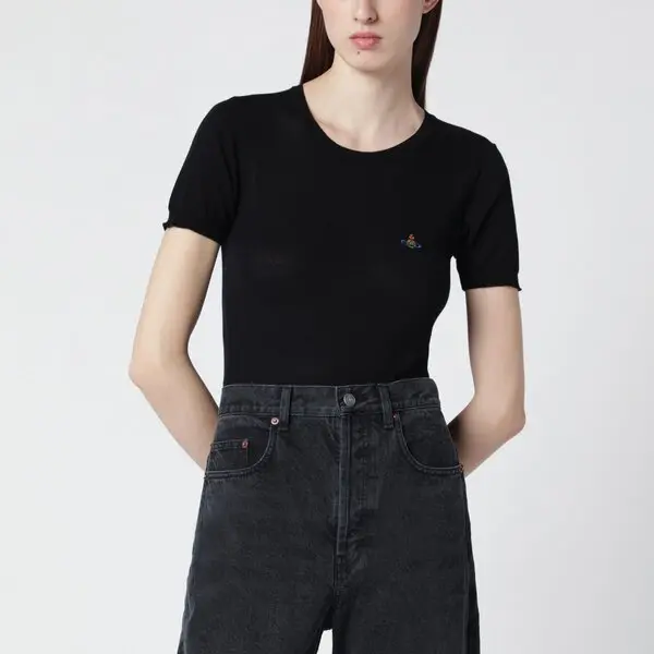 VIVIENNE WESTWOOD Bea Cotton Top - Black