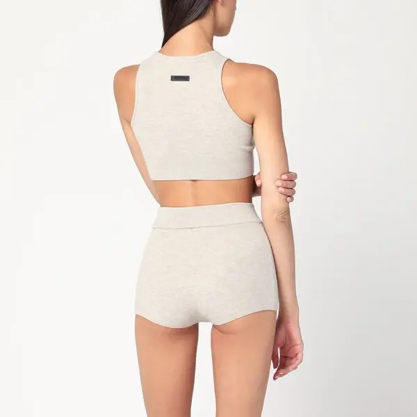 Fear Of God Ribbed Cropped Crewneck Top