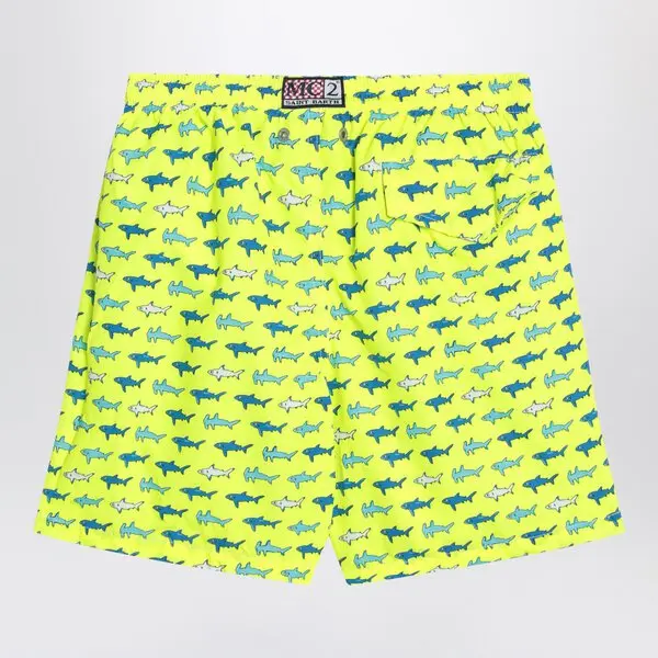MC2 SAINT BARTH Shark Print Swim Shorts