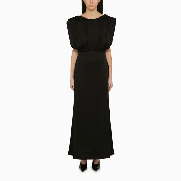 JIL SANDER Long Dress With Ruffles