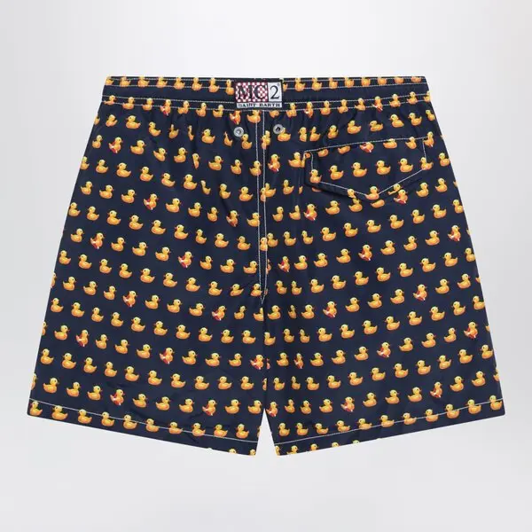 MC2 SAINT BARTH Jean Lighting Swim Shorts With Ducks Print